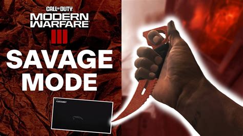 Best Weapon Build For Modern Warfare 3 Meta Knife Class Savage Mode