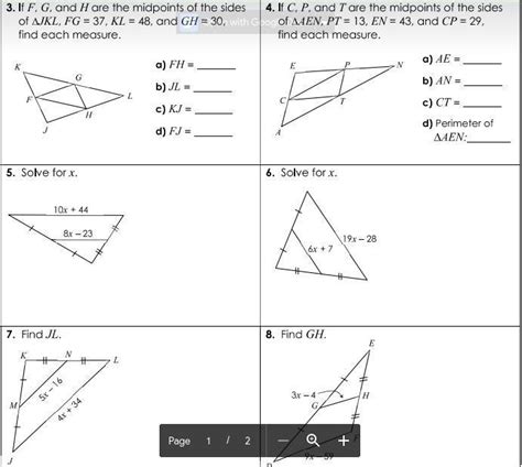 [free] Geometry Unit 5 Relationships In Triangles Homework 1