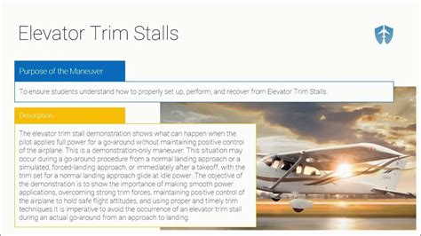 Elevator Trim Stall Youtube