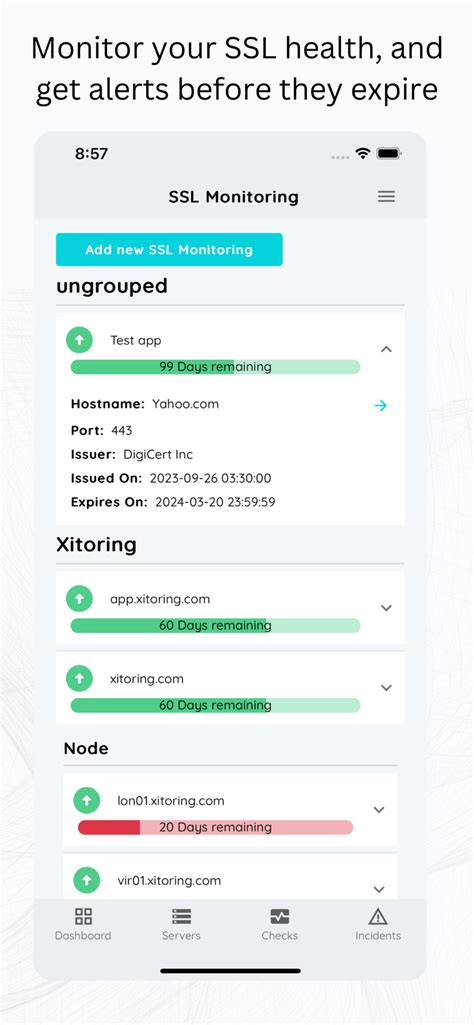 Introducing Ssl Monitoring On Xitoring Xitoring