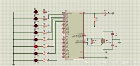 Pretues和keil使用stm32f103c6芯片实现跑马灯 Csdn博客