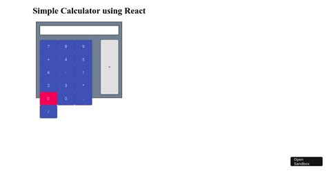 Reactcalculator Codesandbox