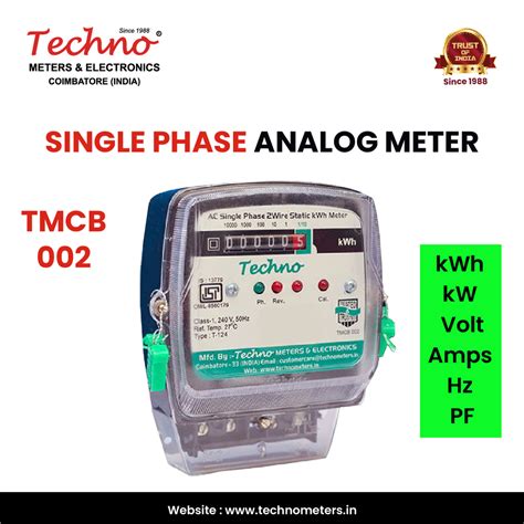 Single Phase Analog Electric Meter At 37760 Inr In Coimbatore Techno