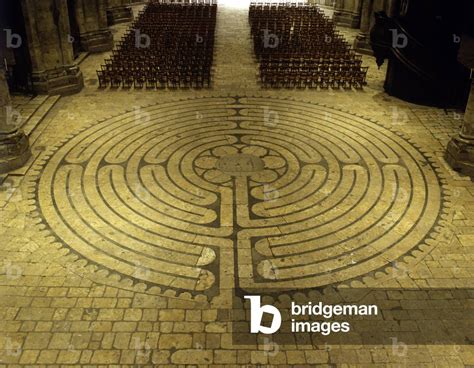 Image Of Labyrinth Chartres Cathedral France Photo