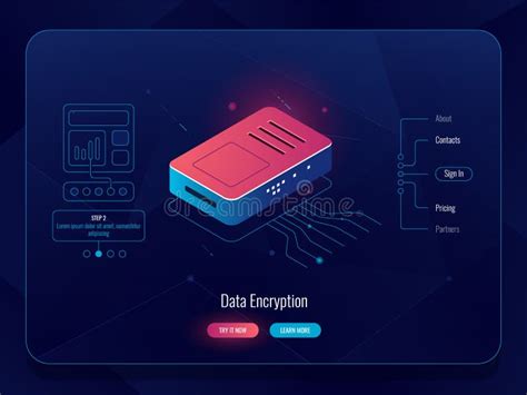 Data Encryption Process Concept Data Factory Automated Sending Email