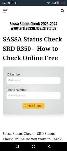 SASSA SRD R350 Status Guide For PC Mac Windows 11 10 8 7 Free Download Napkforpc Com