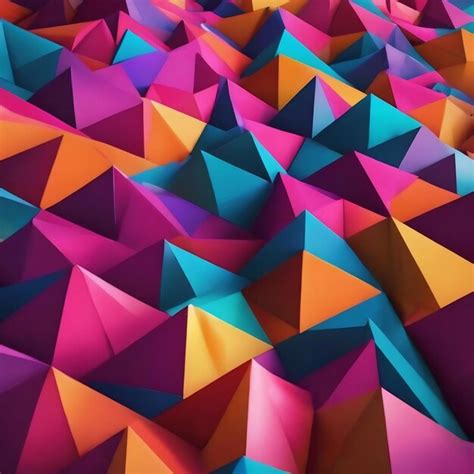Premium Photo Abstract Geometric Background Made From Triangular