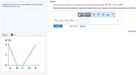 Solved Is The Kinetic Energy Graph For A 2 0 Kg Object
