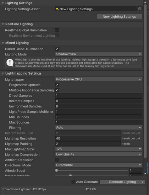 Trying To Use Some Baked Lights But They Just Turn Off When I Set The