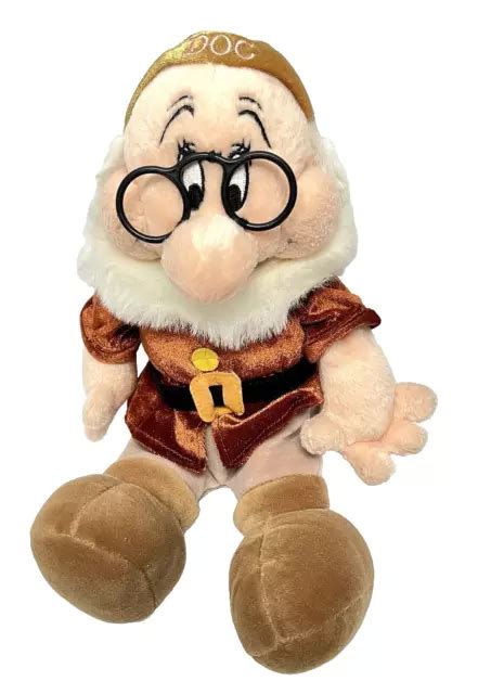 Disney Doc Plush Dwarf 13” London Store Snow White Seven Bean Bag Glasses Hat £17 29 Picclick Uk