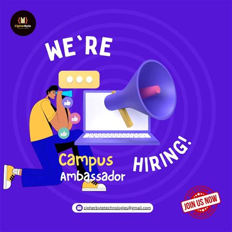 Cipherbyte Technologies On Linkedin Cipherbytetechnologies Campusambassador Hiringnow