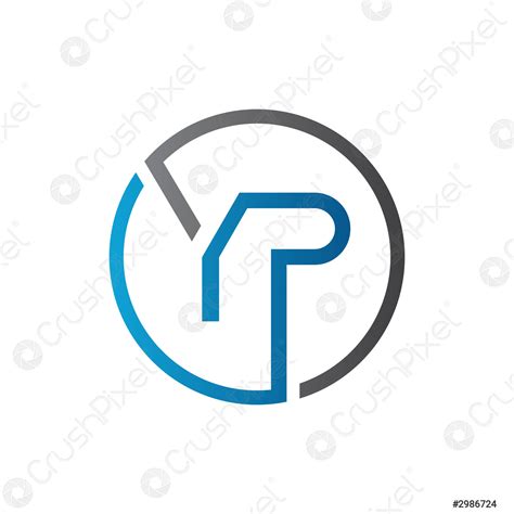 Yp Logo Design Vector Template Initial Circle Letter Yp Vector Stock Vector 2986724 Crushpixel