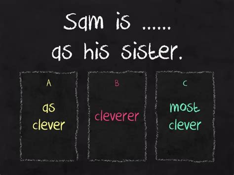 Comparative And Superlative Forms Of Personality Adjectives Quiz