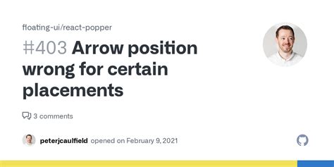 Arrow Position Wrong For Certain Placements · Issue 403 · Floating Ui