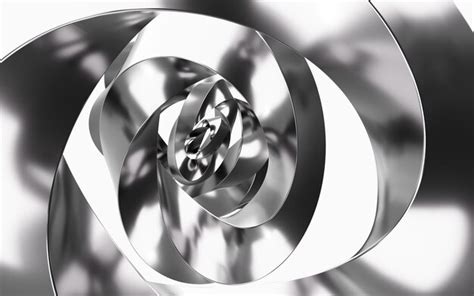 Premium Photo Abstract Metal Ring And Curve Background 3d Rendering
