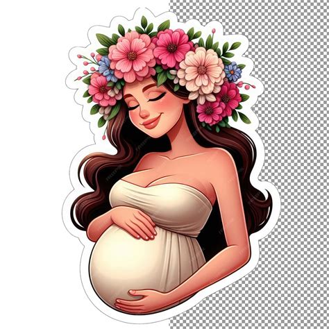 Premium Psd Maternal Marvel The Beauty Of Pregnancy Sticker
