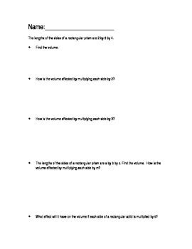 Open Ended Questions Geometry Volume By Scott Cianci TPT