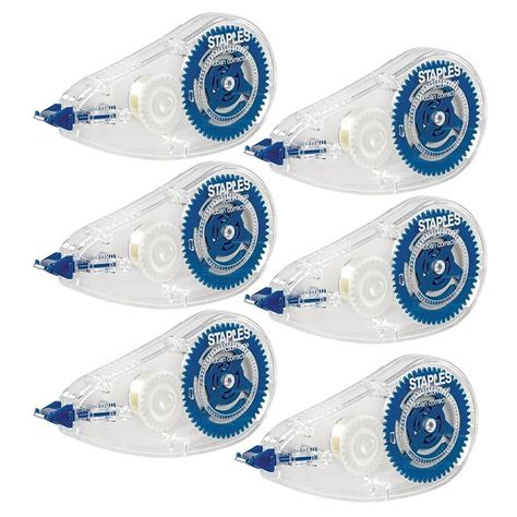 Staples Correction Tape 6 Pack Correction Tape Correction Tape