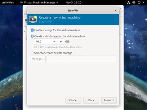 Fedora 33 Kvm Create Virtual Machines Gui Server World