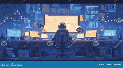 Digital Technology Software Development Concept Coding Programmer Software Engineer Working