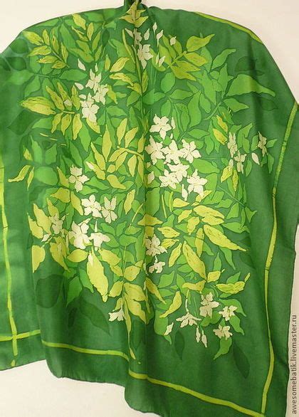 Шелковый платок батик Жасмин