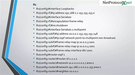 Ospf Point To Multipoint Non Broadcast Over Frame Relay Ppt