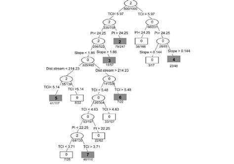 Classification Tree Modeling The Presence Of Pine Forest Based On Download Scientific Diagram