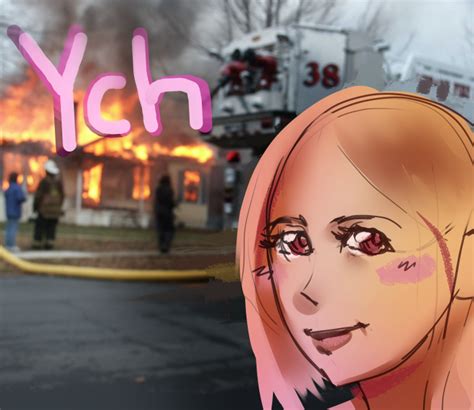Ych Girl With Fire Ych Commishes