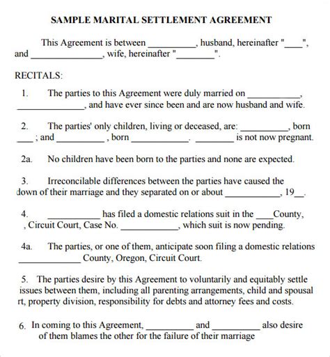 Free 14 Sample Marriage Contract Templates In Pdf Ms Word Pages