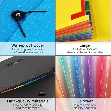 4 Pack Expanding File Folder A4 Letter Size Qatar Ubuy