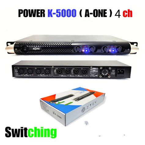 แรงสุดๆ Power Amplifier ยี่ห้อ A One รุ่น K 5000 Class D 500w X4