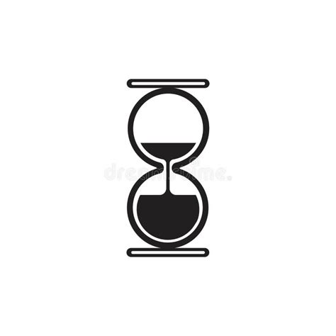 Hourglass Logo Icon Vector Illustration Design Template Stock Vector