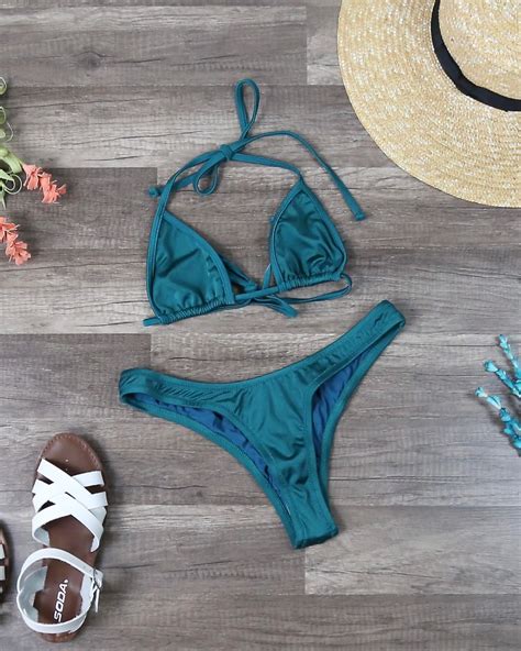 Final Sale Itty Bitty Metallic String Bikini Separates More Colors