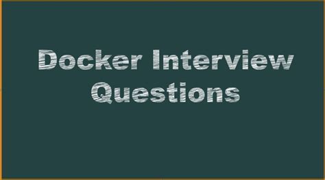 Day 21 Docker Important Interview Questions 90days Of Devops Challenge
