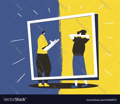 Conflict Adult Man Vs Woman Concept Royalty Free Vector
