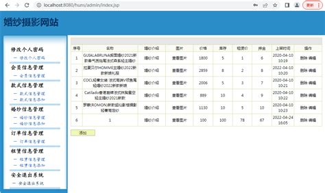 基于ssh框架实现婚纱销售租赁系统c50347 计算机毕业设计，java毕业设计，java源码下载，java程序代做，java毕业论文