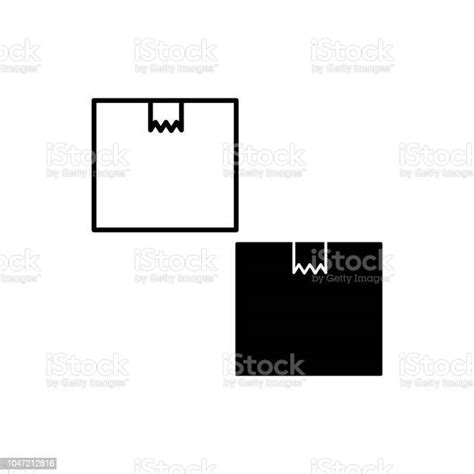 상자 아이콘 또는 현대 선 스타일에서 로고입니다 웹 사이트 디자인 및 모바일 애플 리 케이 션을 위한 고품질 검은 윤곽선 그림 흰색 바탕에 벡터 그림입니다 0명에 대한 스톡