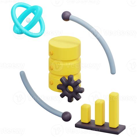 Data Science 3d Render Icon Illustration 11650816 Png
