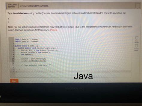 Solved Challenge Activity 2132 Get Random Numbers Type
