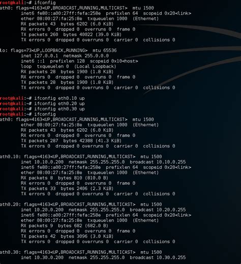 VLAN Tagging In Kali Linux 2 0 Connecting To Trunked Ports