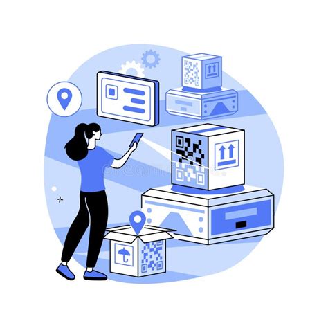 Qr Code Abstract Concept Vector Illustration Stock Illustration Illustration Of Design