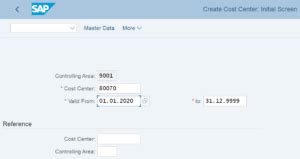 How To Create A Cost Center In SAP Using Tcode KS01