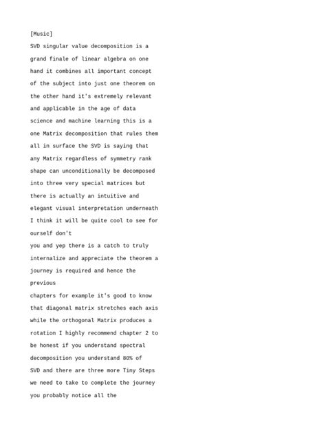 English Auto Generated Svd Visualized Singular Value Decomposition Explained See Matrix