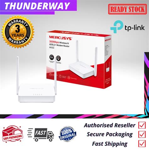 MERCUSYS Mw300d 300mbps Wireless N Adsl2+ Modem Router | Shopee Philippines