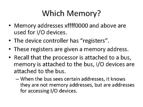 Memory Mapped Io What Is Memory Mapped Io