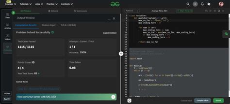 Deepak P On Linkedin Geeksforgeeks Dsa Codingchallenge Arraymanipulation
