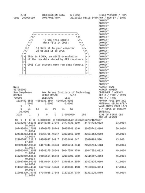 Sample Opus Input Data File Pdf Computer Science Computer File