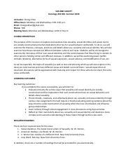 Sex And Society SYLUBUS Pdf SEX AND SOCIETY Sociology 222 001 Summer 2020 Instructor Chong