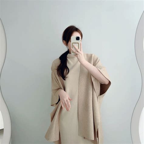 유어룸 소프트 숄 니트 가디건 봄가디건 고퀄리티 판초 케이프 여리여리 우아한 봄옷 에이블리