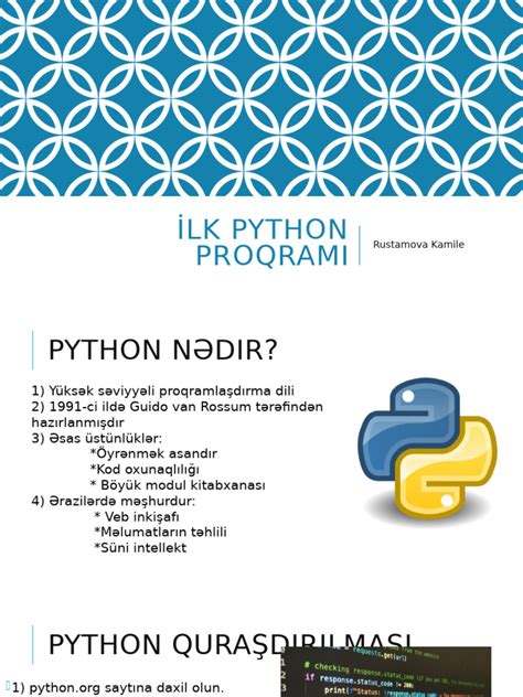 İlk Python Proqramı Pdf